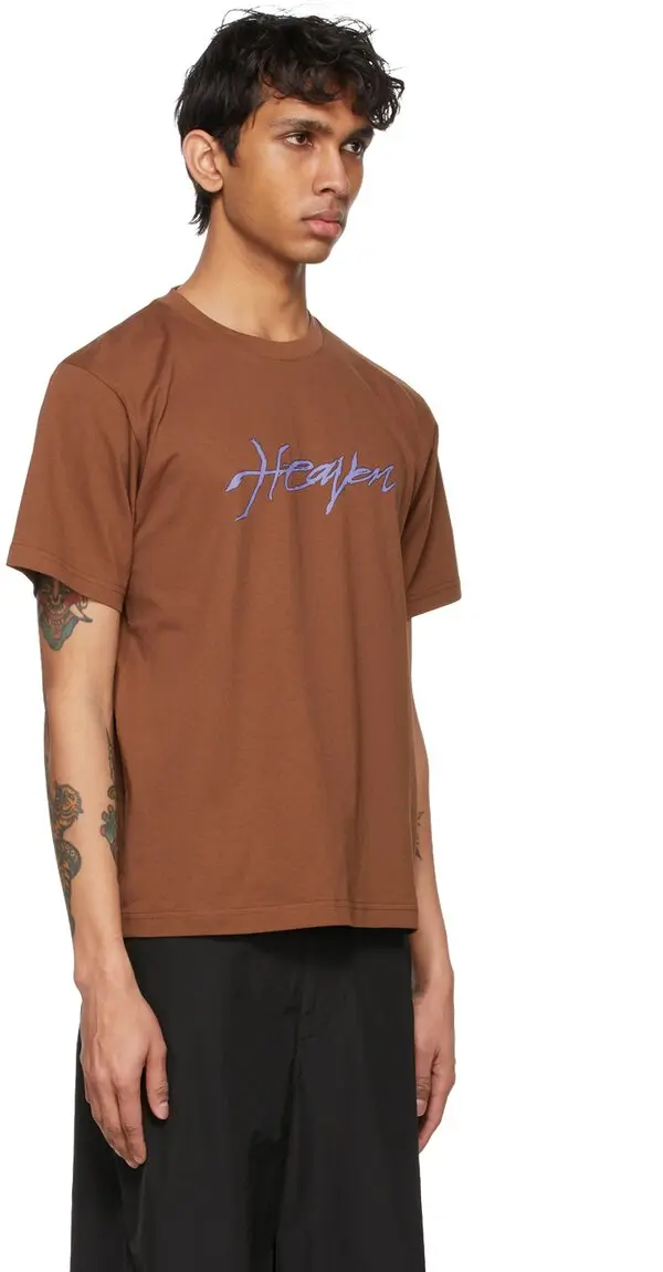 トップス heaven by marc jacobs T-shirt Marc Jacobs Brown Heaven Distorted T-Shirt - 200 Brown
